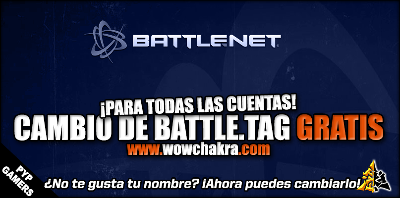 Cambio de Battle.tag gratuito para todas las cuentas - WowChakra