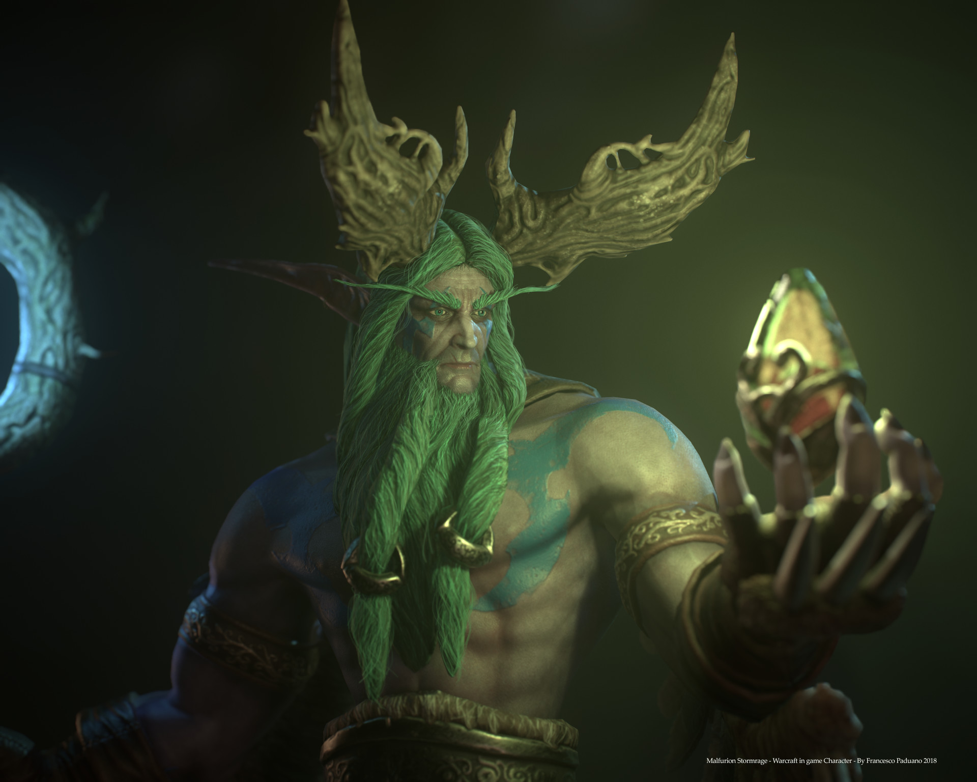 Modelo 3D de Malfurion con 52k de polígonos | Así podría ser el World ...