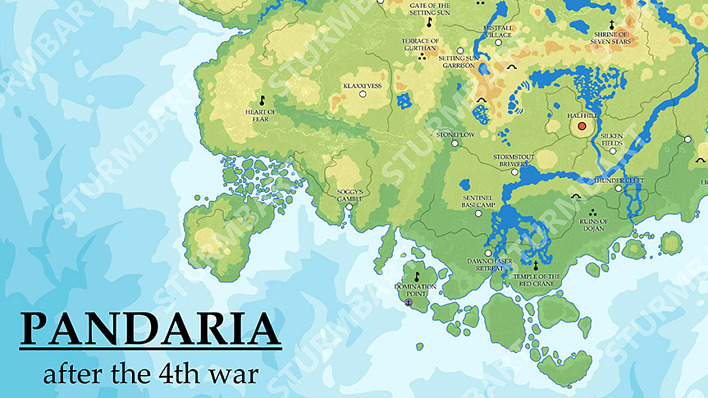 Mapa de Pandaria por Sturmbart - WowChakra