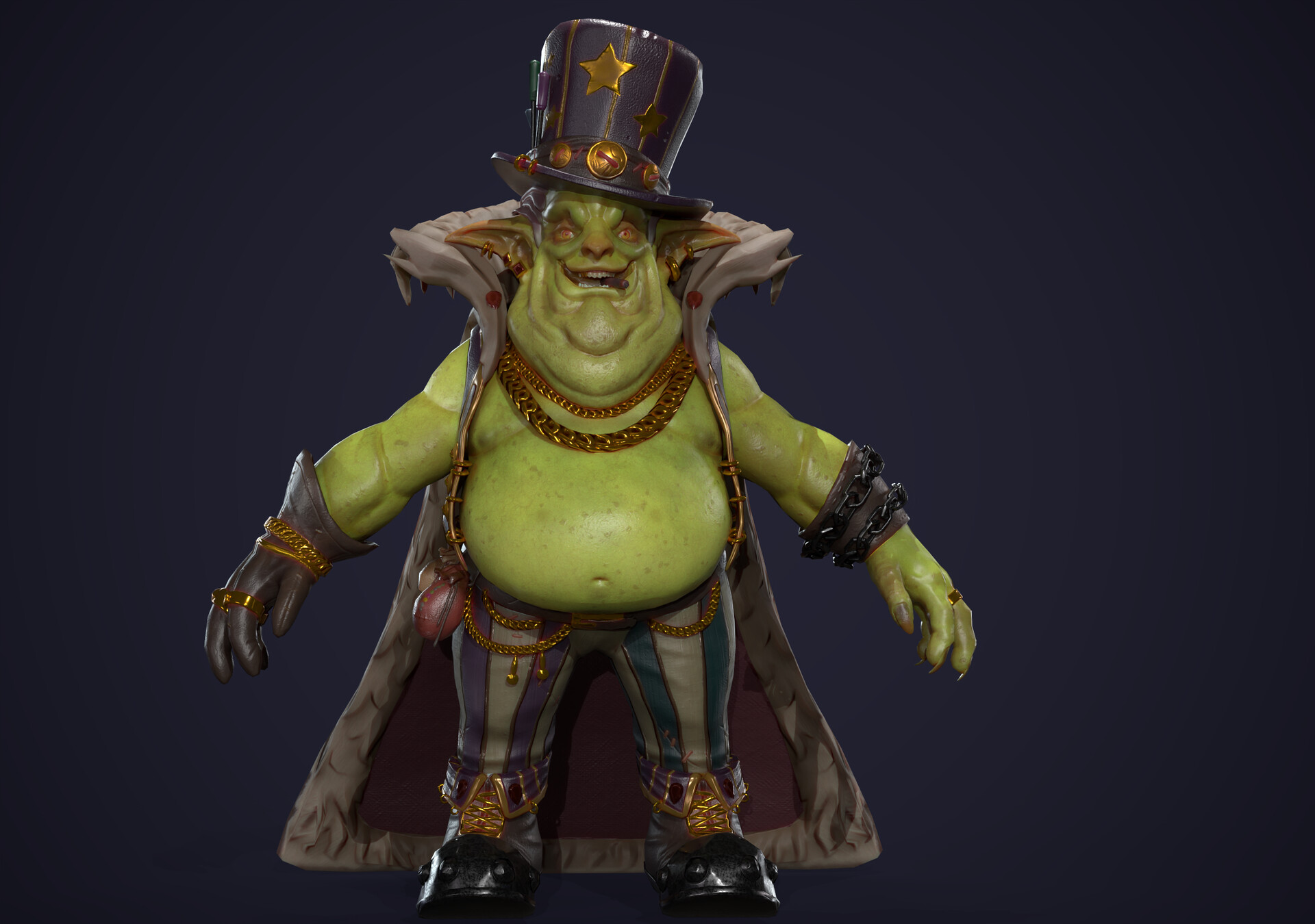 Fan Art 3D del Príncipe Gallywix por Alexandra Kholod