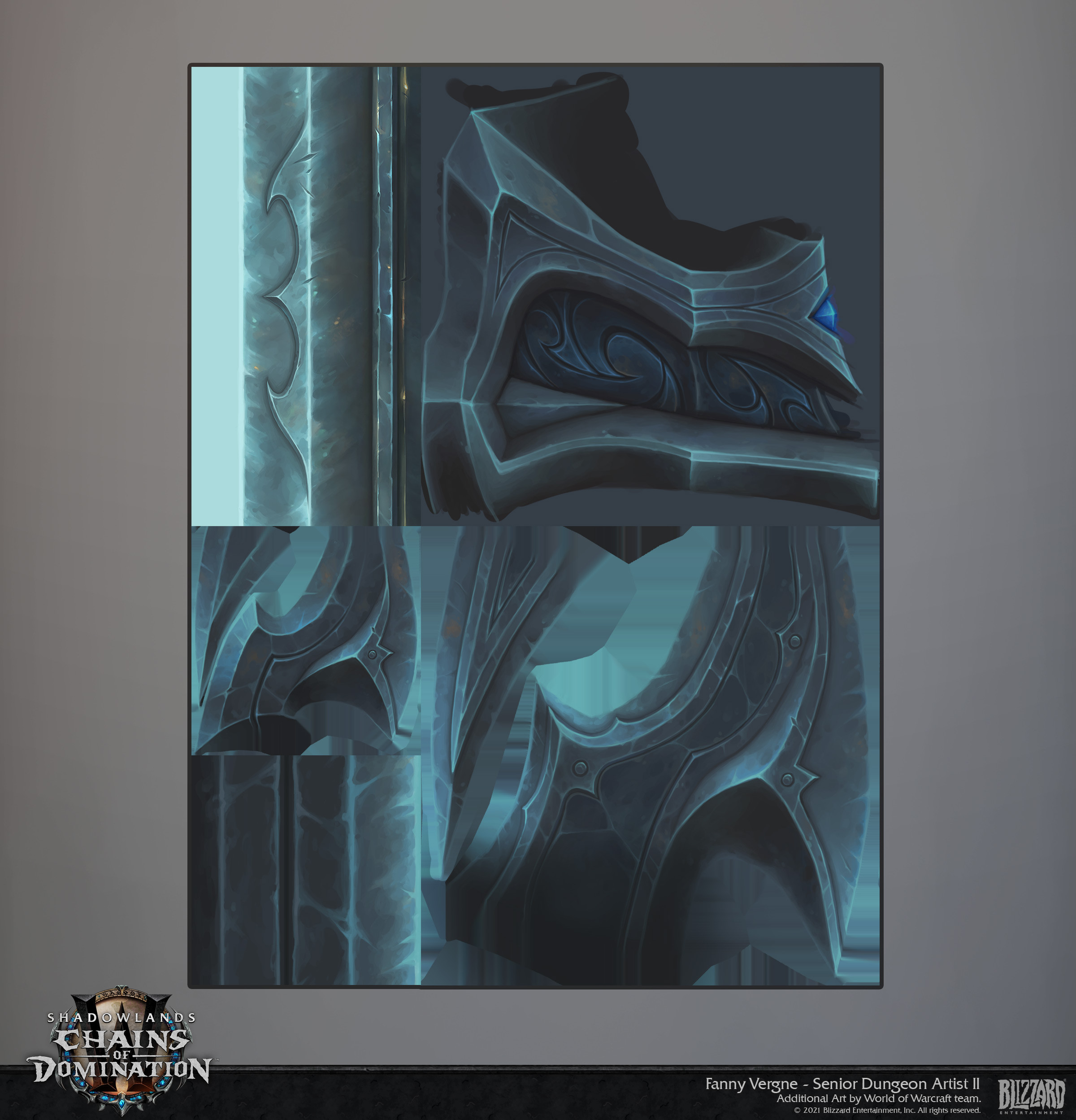 Diseño de las salas de los jefes de Sagrario de Dominación por Fanny Vergne - WowChakra