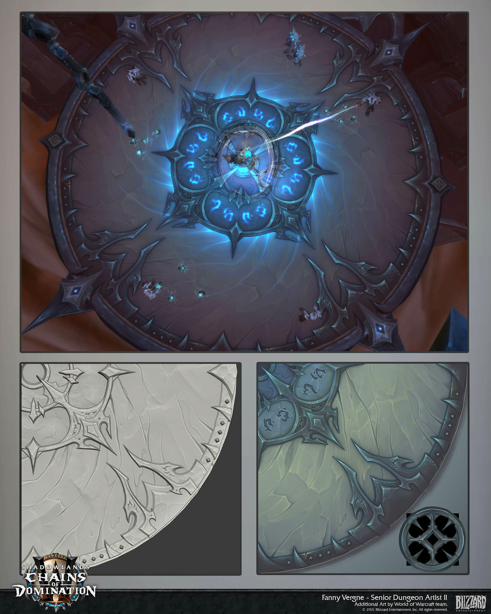 Diseño de las salas de los jefes de Sagrario de Dominación por Fanny Vergne - WowChakra