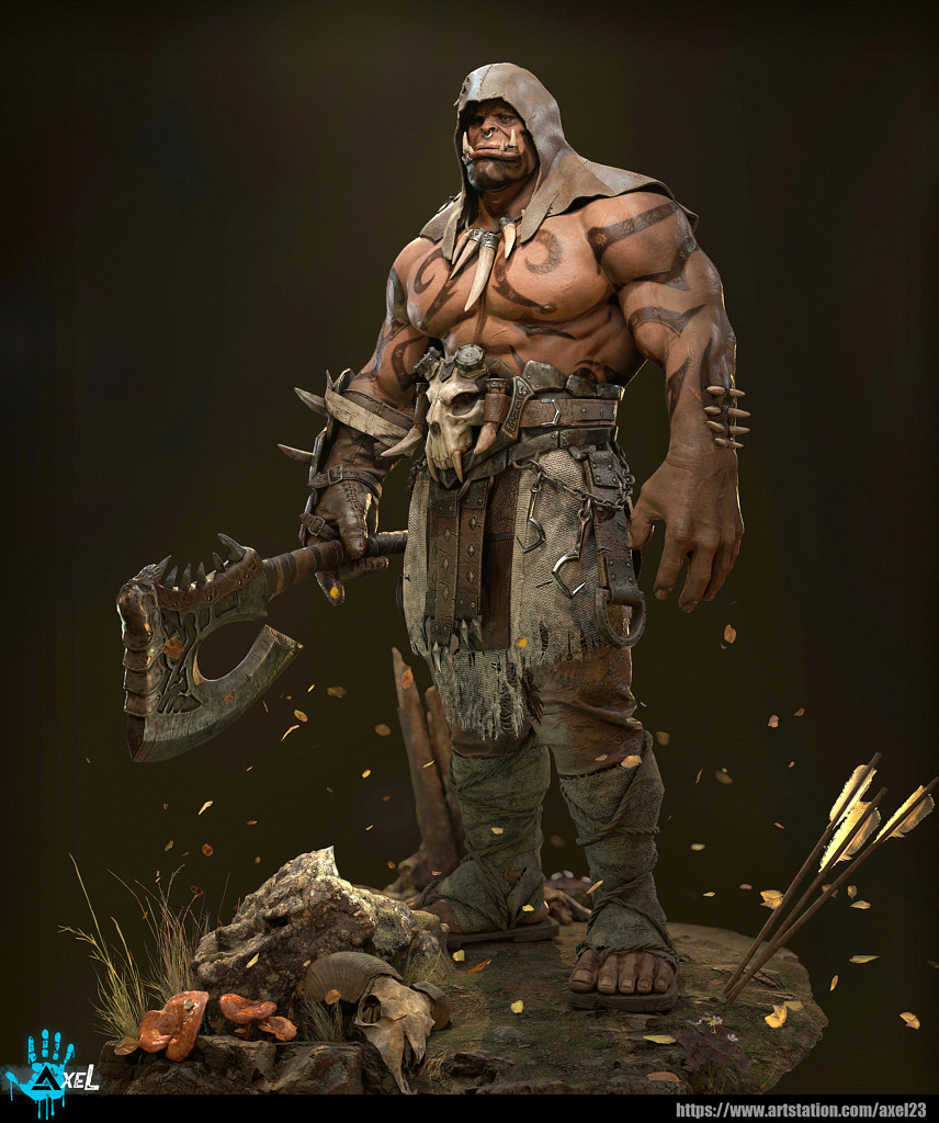 Fan Art 3D de Garrosh por Aleksey Strigunov - WowChakra